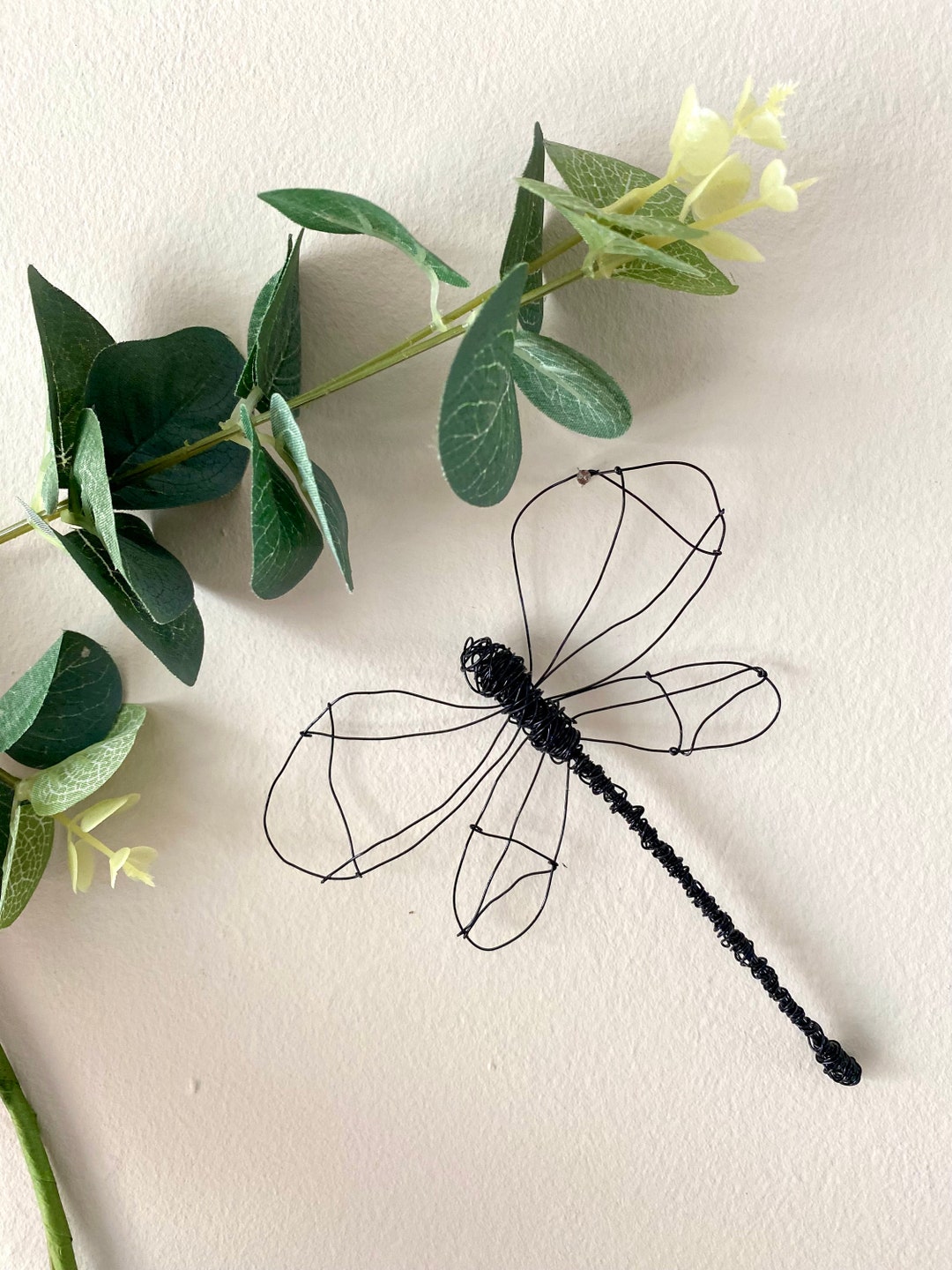 Handcrafted Wire Dragonfly-contemporary Wall Hanging-wall Decor - Etsy