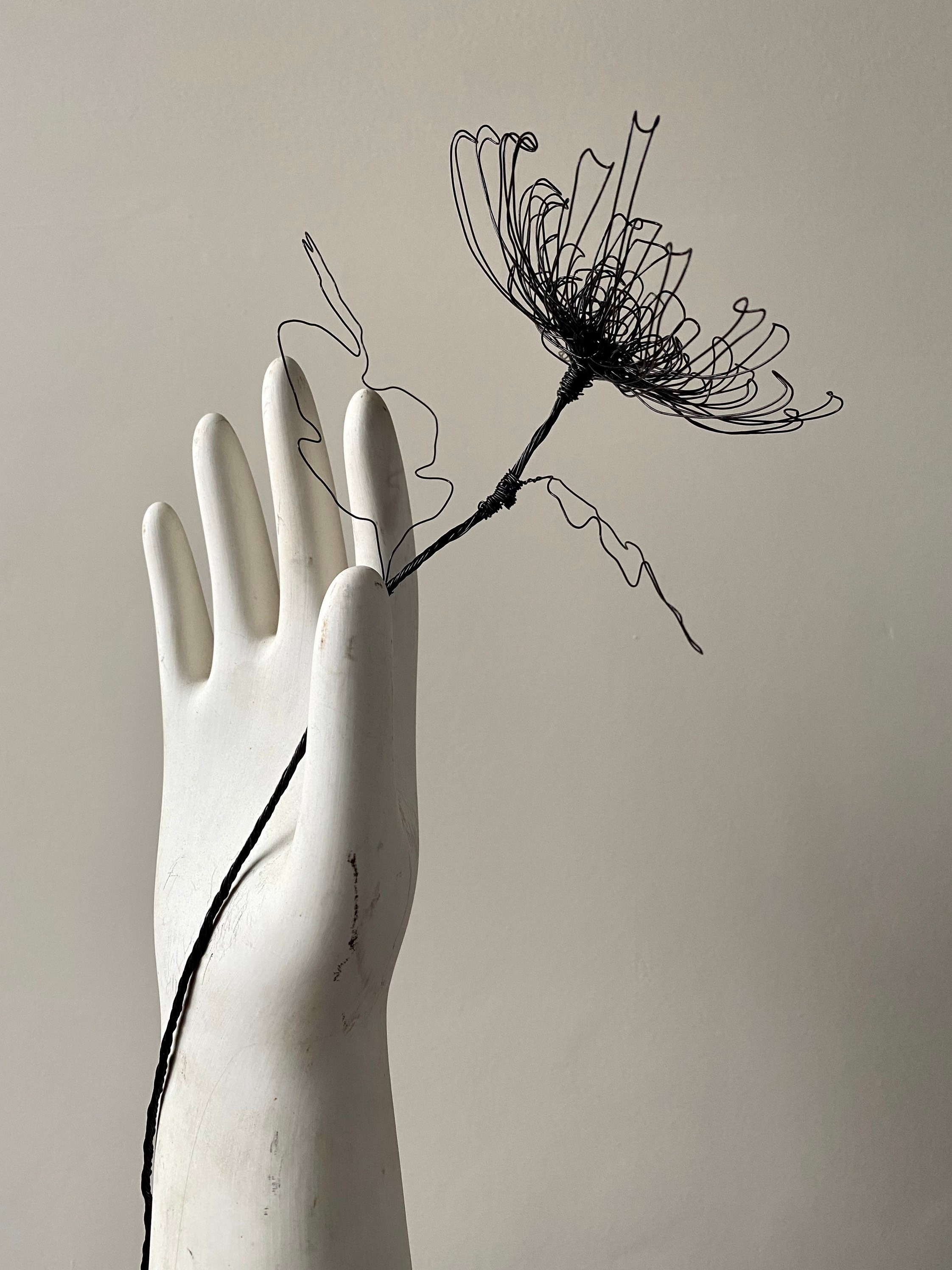 Handcrafted Single Stem Wire Chrysanthemum Flower-mother’s Day ...
