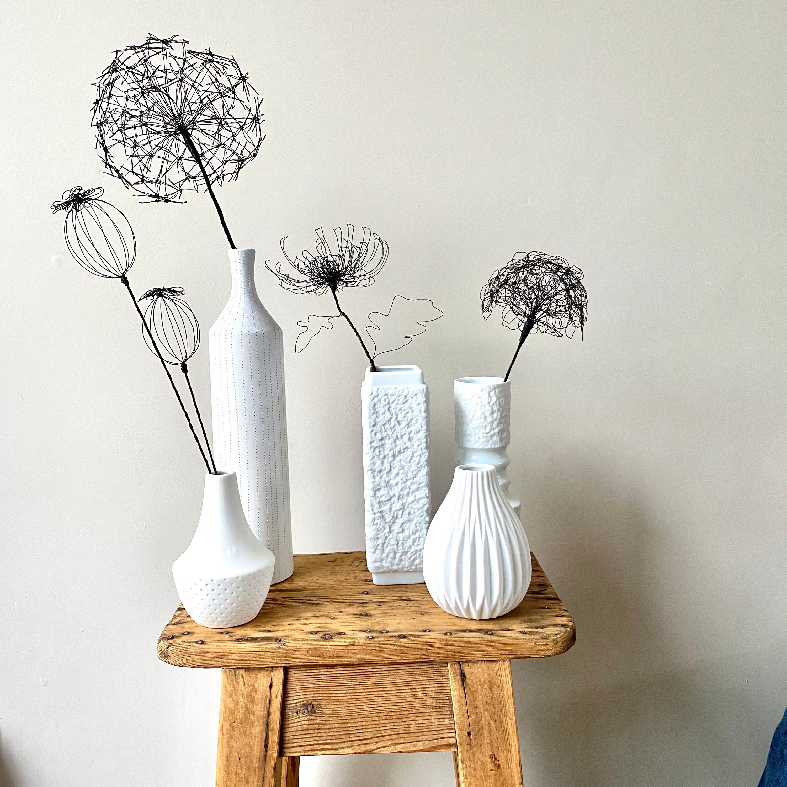 Handmade Wire Flower-allium Seed Head-everlasting Contemporary - Etsy