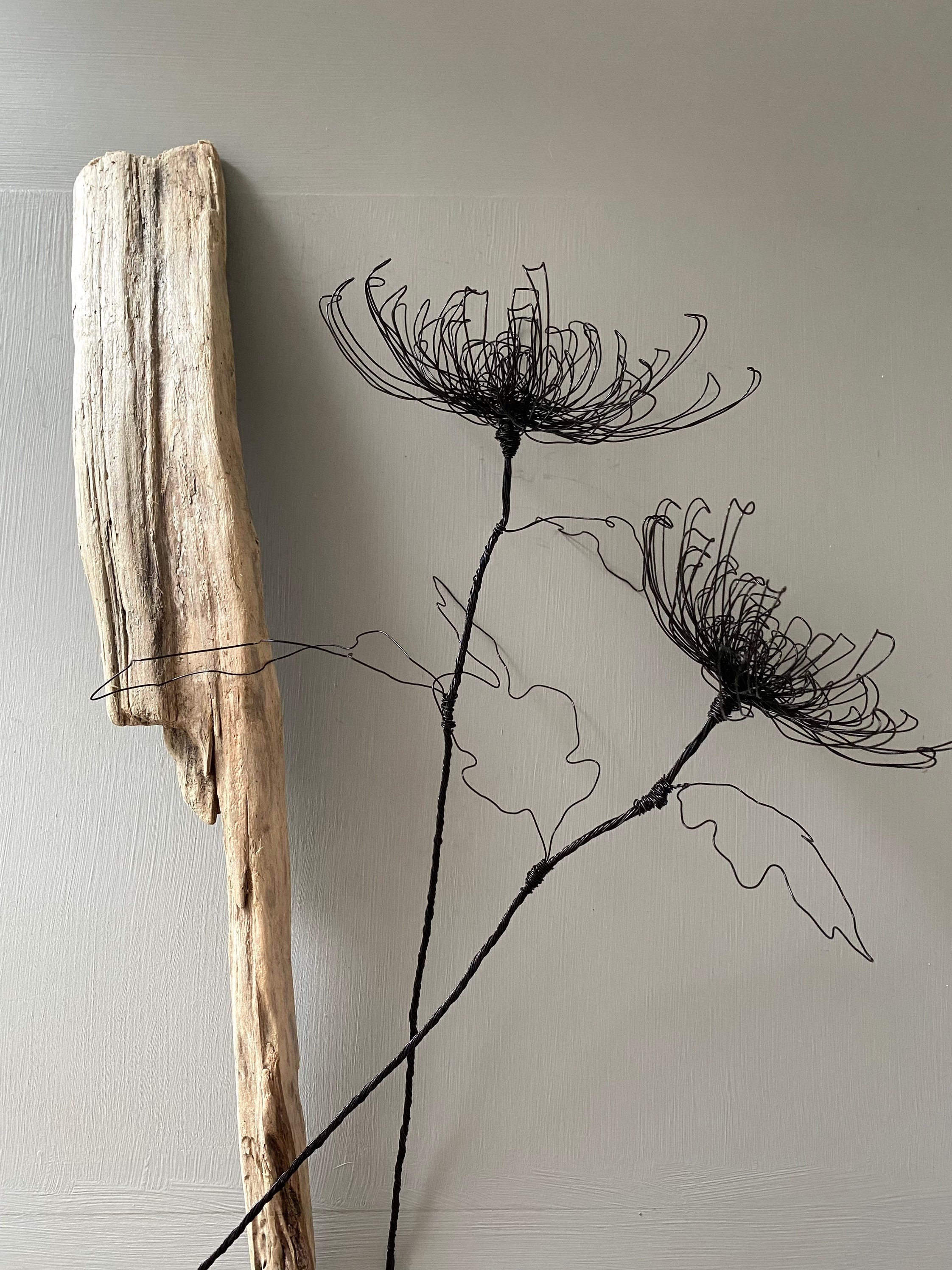 Handcrafted Single Stem Wire Chrysanthemum Flower-mother’s Day ...