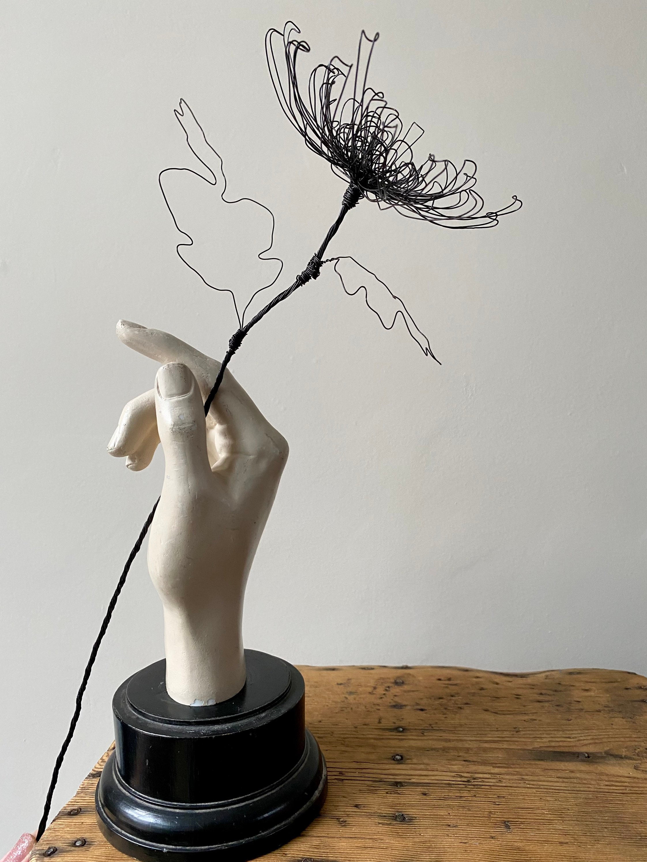 Handcrafted Single Stem Wire Chrysanthemum Flower-mother’s Day ...