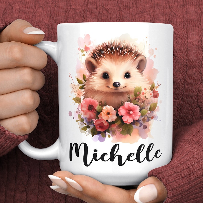Personalized Mug Hedgehog - Etsy