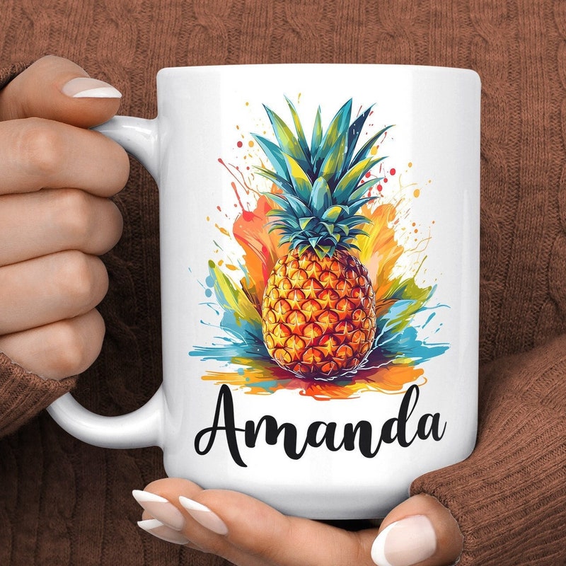 Pineapple Pottery Mug - Etsy