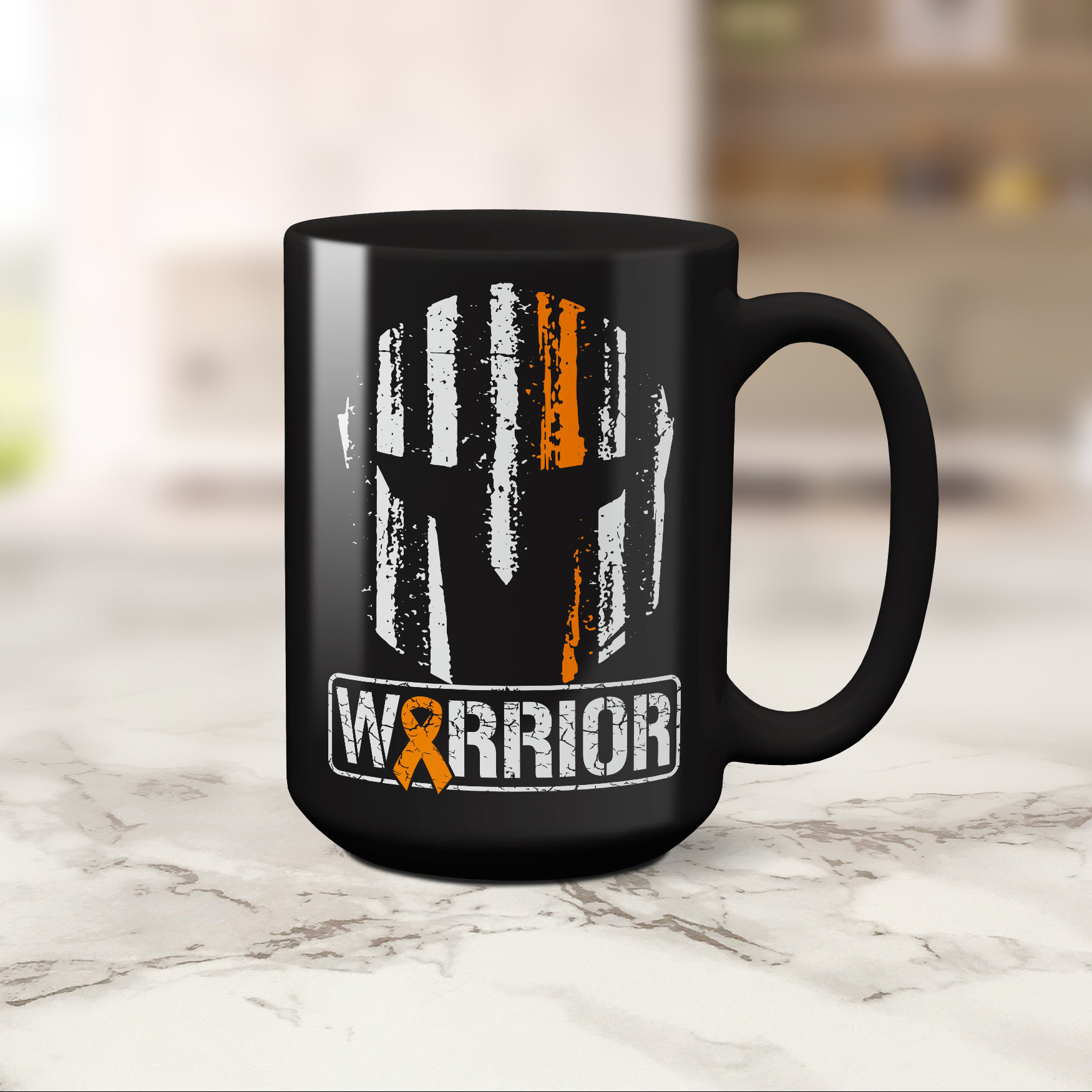 COPD Warrior Mug Orange COPD Awareness Ribbon Mug Gift for - Etsy