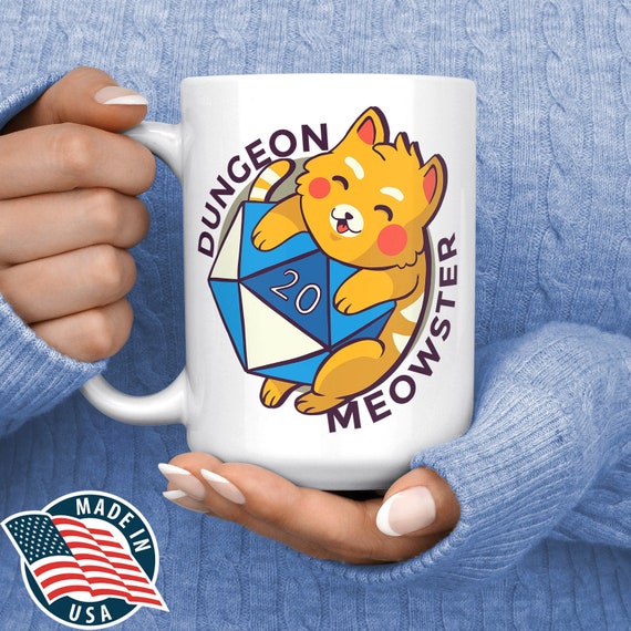 Dungeon Meowster Mug Dnd Gift Dungeons & Dragons Gifts | Etsy