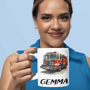 Firefighter Mug - Fire Truck - Fire Gift - Firefighter Gift - Fire ...
