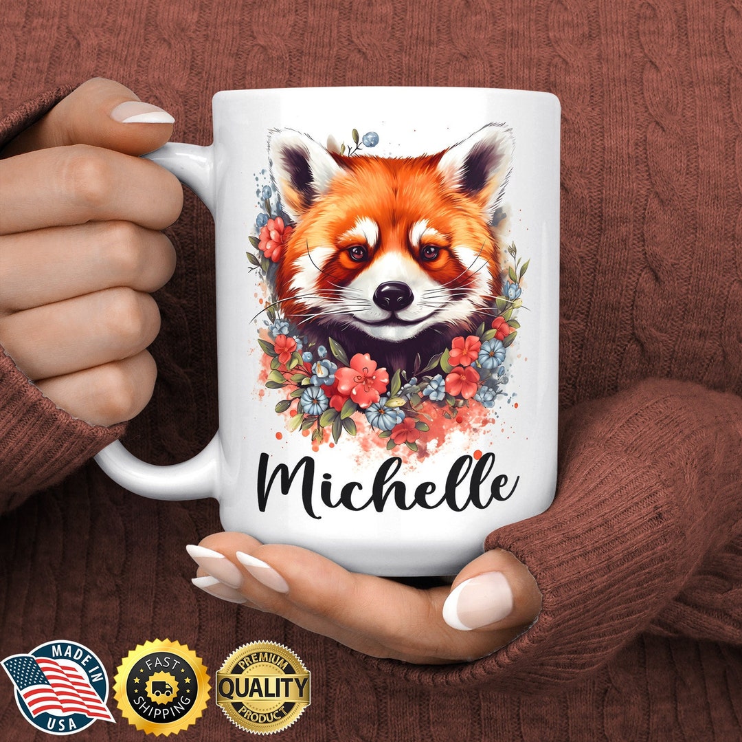 Red Panda Gift - PERSONALIZED Red Panda Mug - Red Panda Lover Gift ...