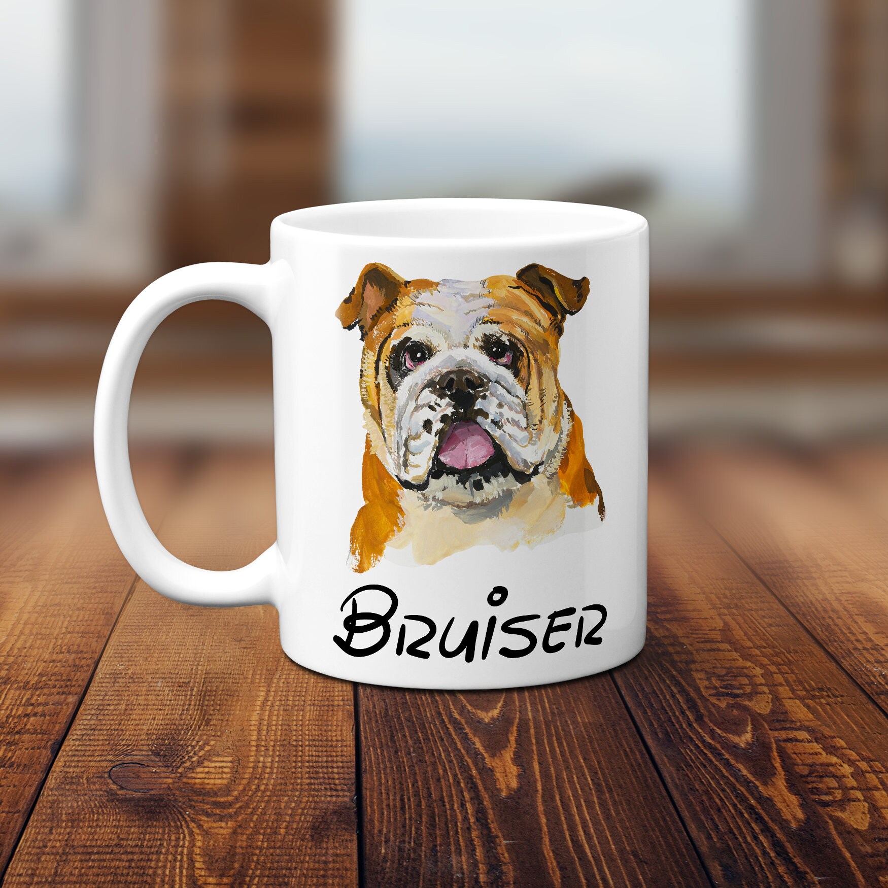 English Bulldog Mug - Personalised English Bulldog Gifts - Custom ...