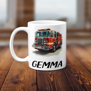 Firefighter Mug - Fire Truck - Fire Gift - Firefighter Gift - Fire ...