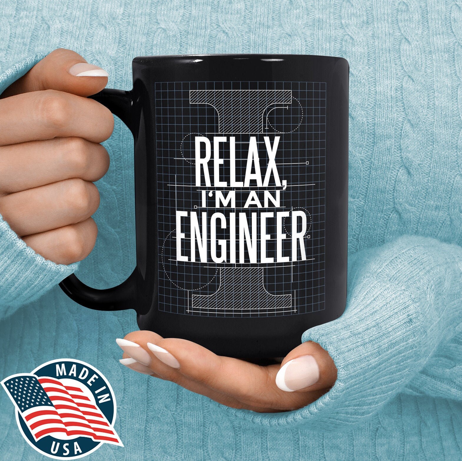 Engineer Black Mug Engineer Gift Civil Engineer Gift | Etsy