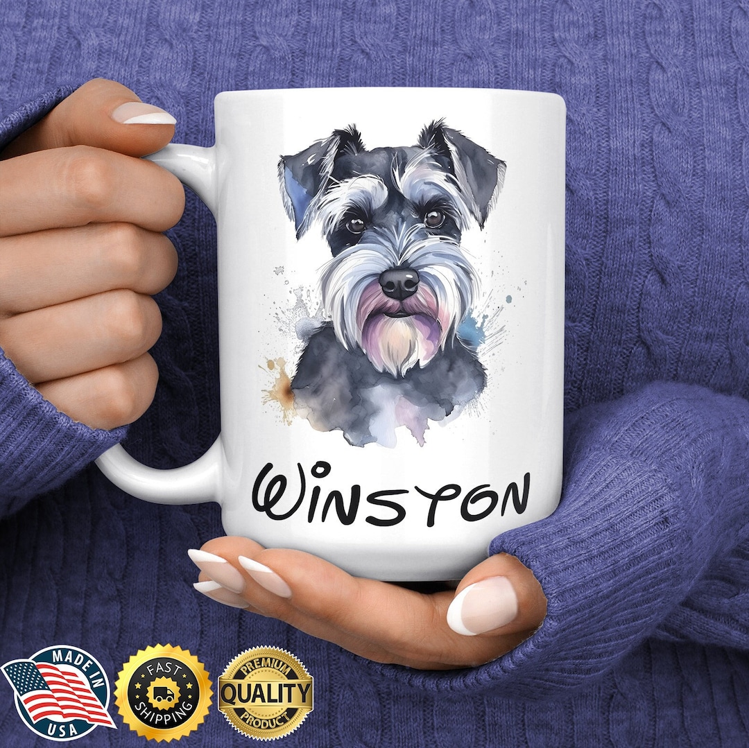Schnauzer Mug - Schnauzer Cup - Schnauzer Coffee Mug - Personalized Dog ...