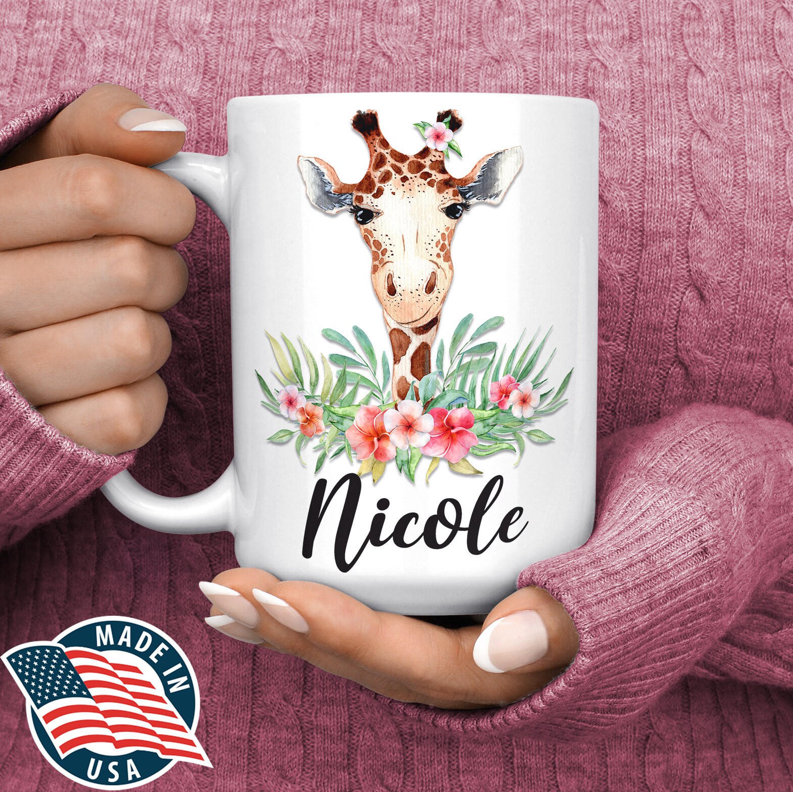 Giraffe Mug Giraffe Gifts for Women Cute Giraffe Cup - Etsy