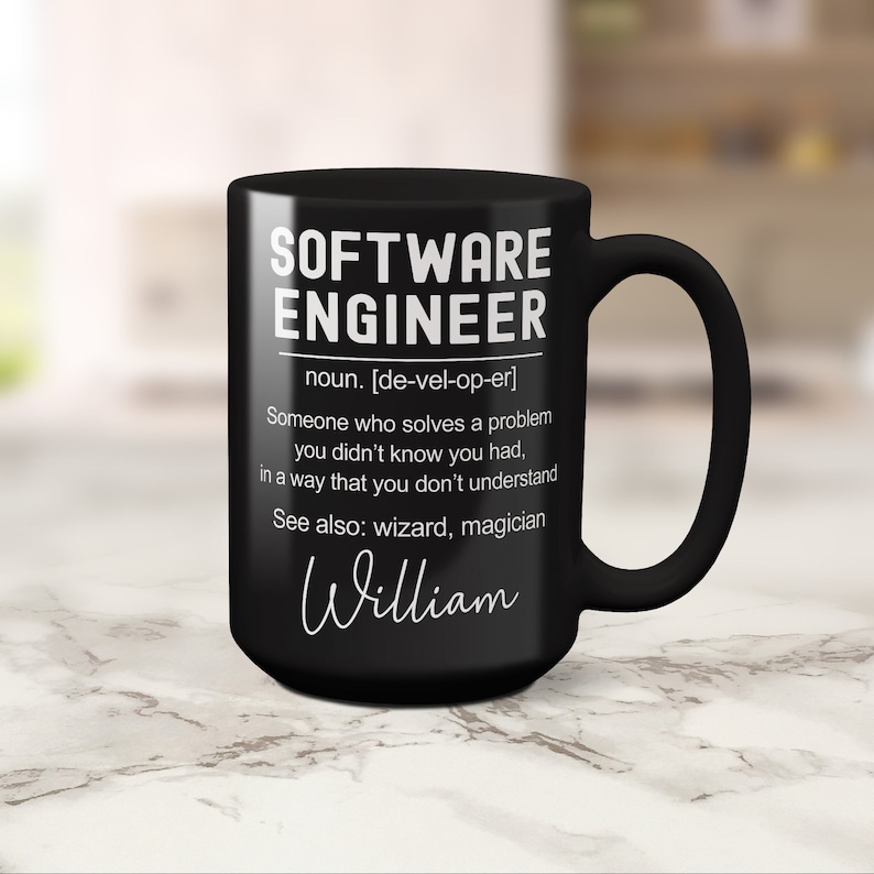 Software Engineer Mug - Personalised Software Engineer Gift - Gift for ...