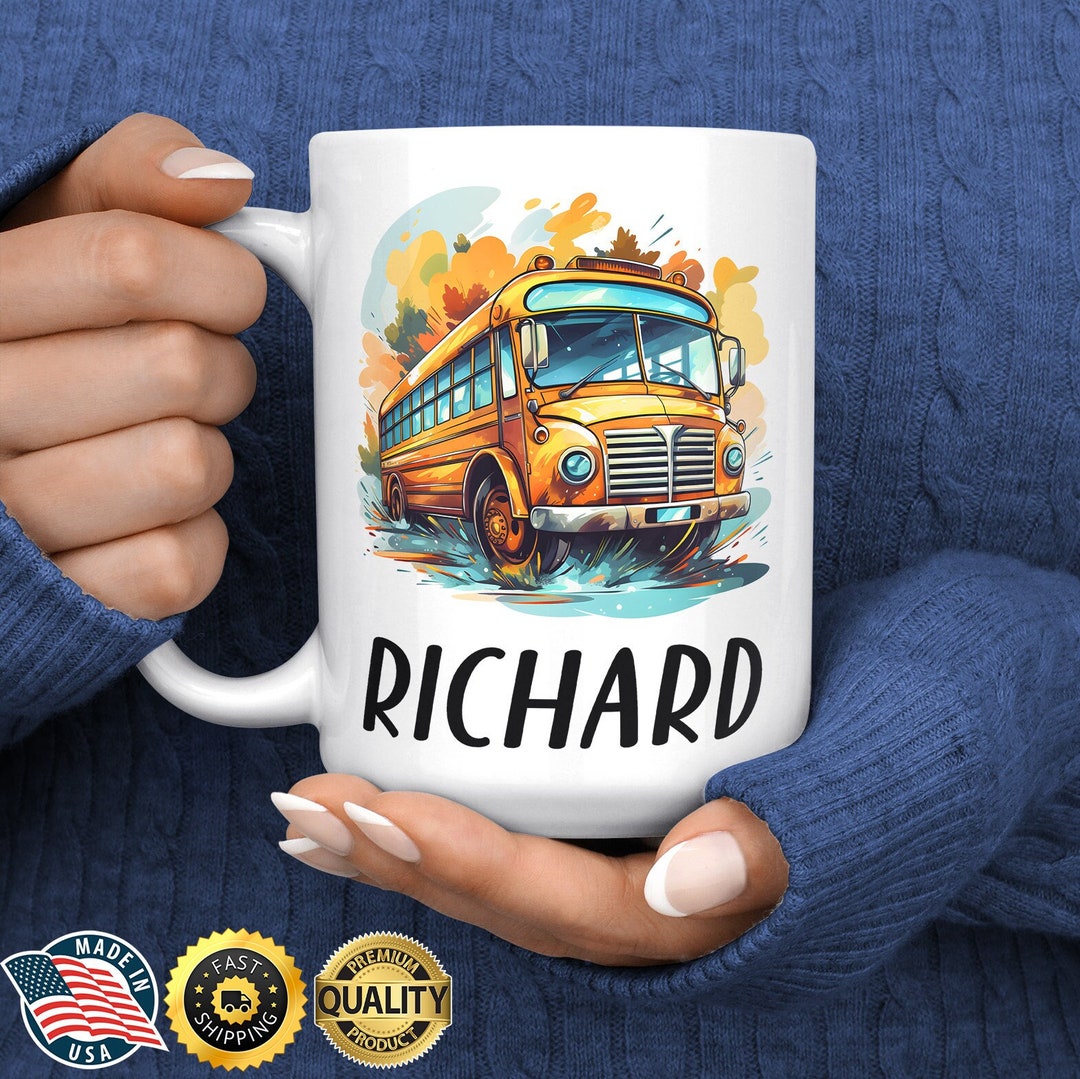 School Bus Driver Gift - Personalized Bus Driver Mug - Gift for School ...