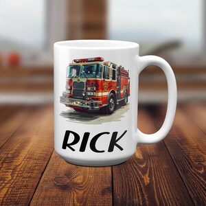 Firefighter Mug - Fire Truck - Fire Gift - Firefighter Gift - Fire ...