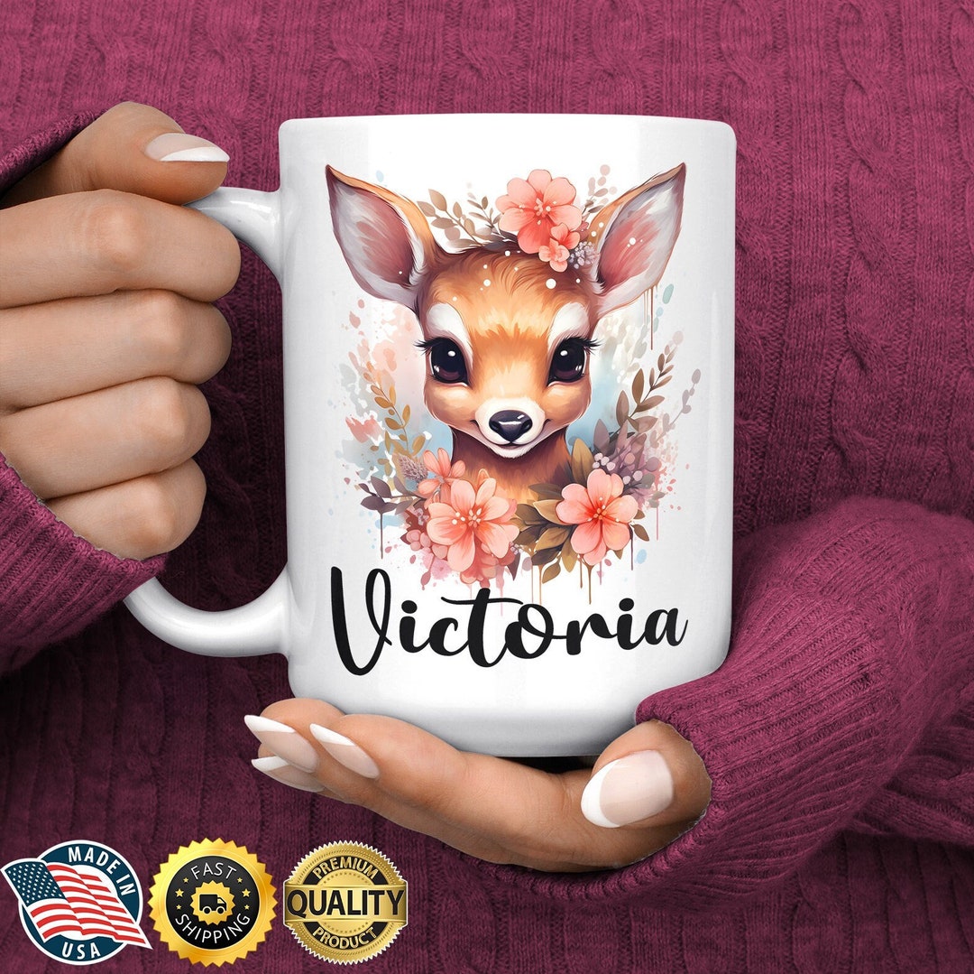Deer Mug - Deer Gifts - Deer Coffee Mug - Deer Cup - Fawn Mug ...