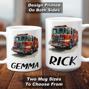 Firefighter Mug - Fire Truck - Fire Gift - Firefighter Gift - Fire ...