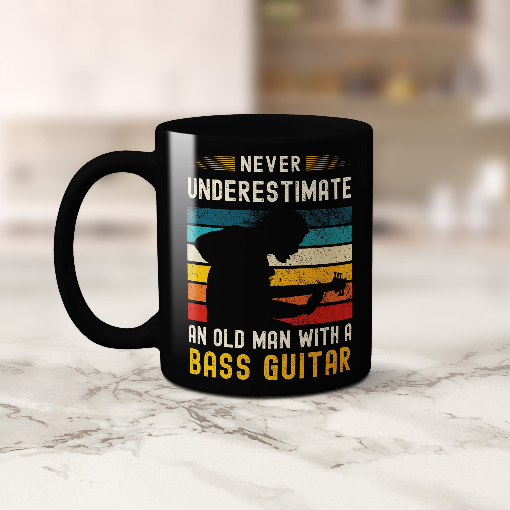 Bass Guitar Mug - Bass Player Coffee Mug - Guitar Teacher Gift - Gift ...