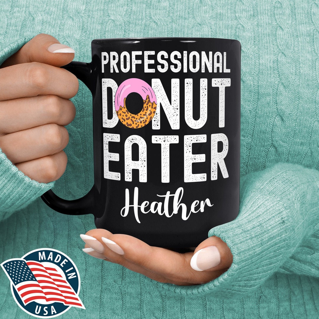 Donut Lover Gift - Personalised Doughnut Lover Mug - Professional Donut ...