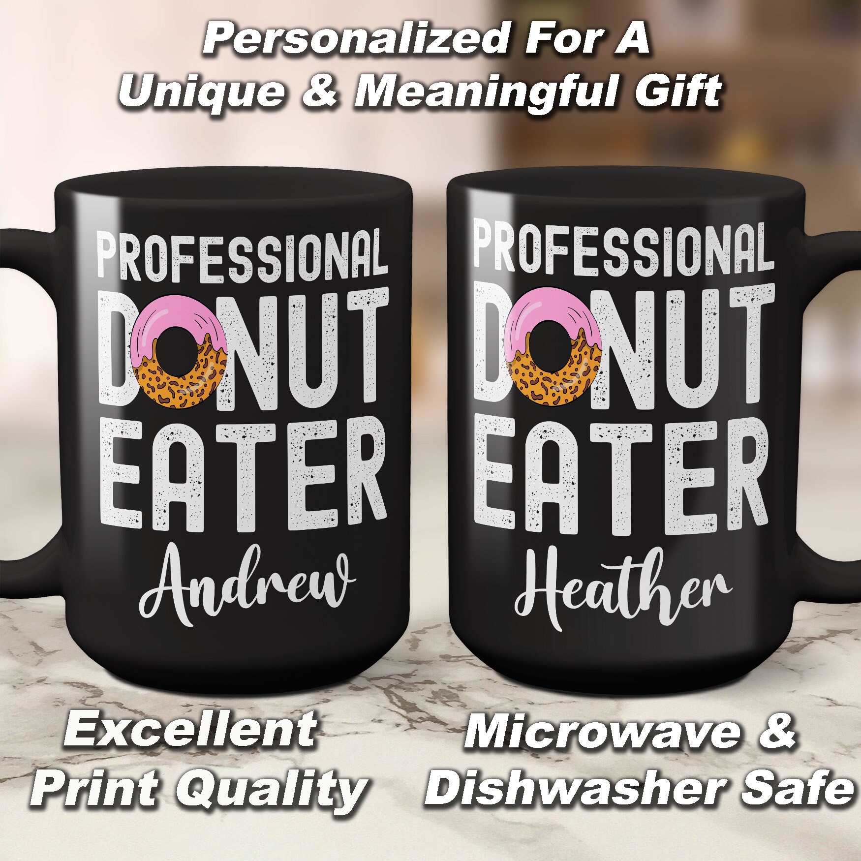 Donut Lover Gift - Personalised Doughnut Lover Mug - Professional Donut ...