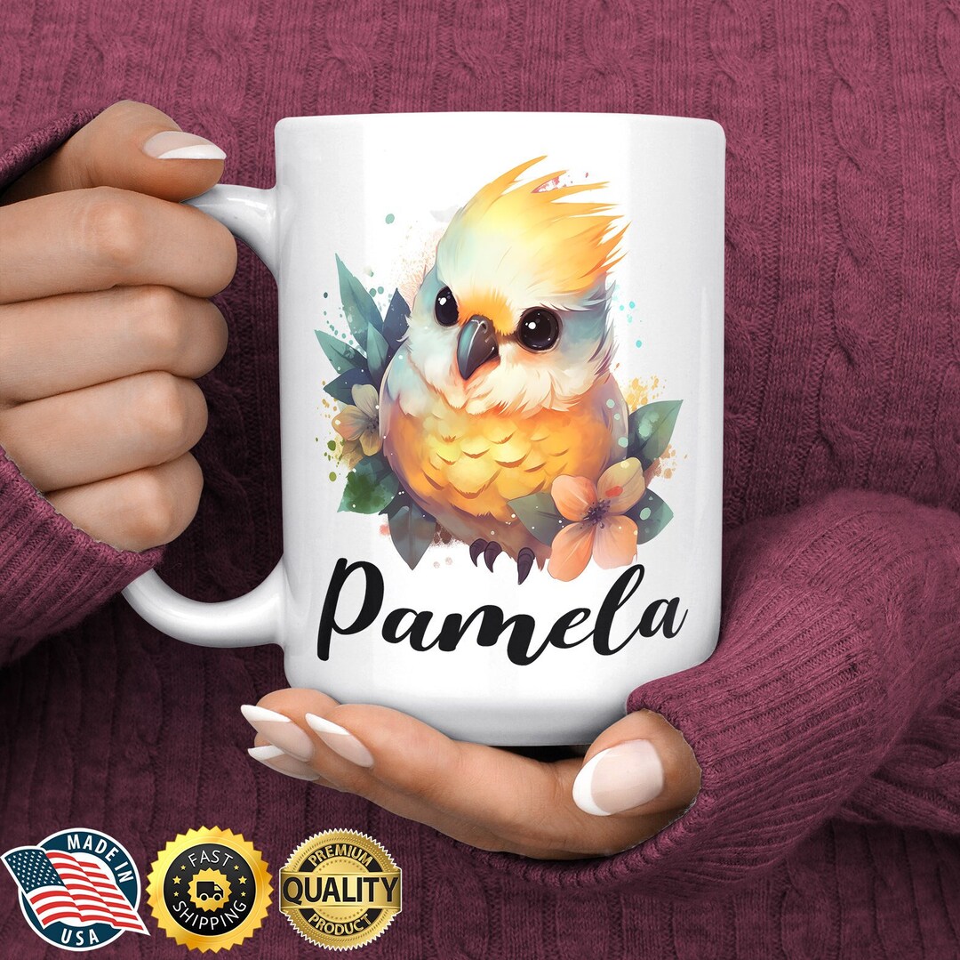 Cockatiel Bird Mug - Personalized Cockatiel Coffee Mug - Cockatiel ...