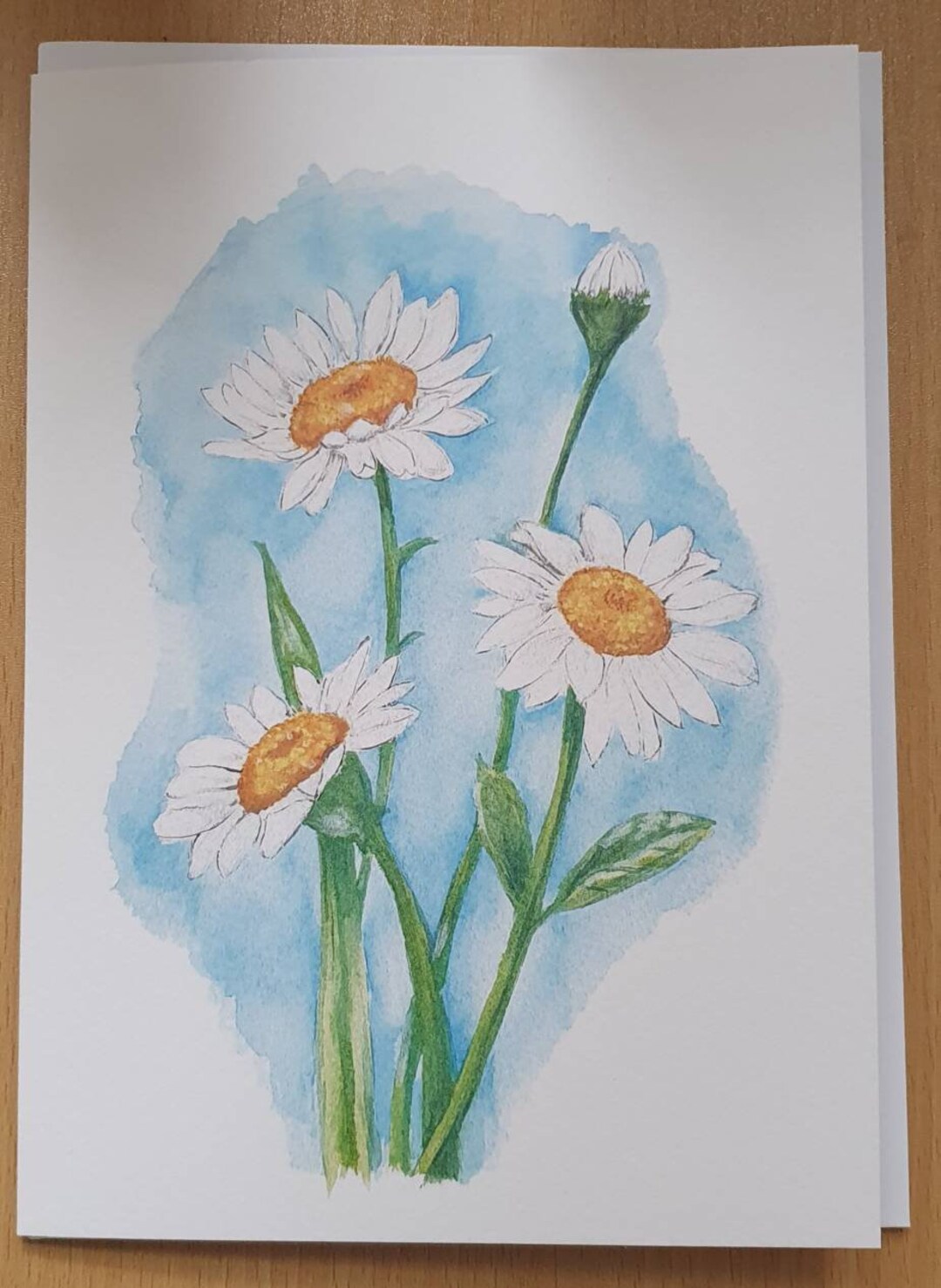 Daisy Birthday Card, April Birthday Card, Birth Month Flowers Card ...