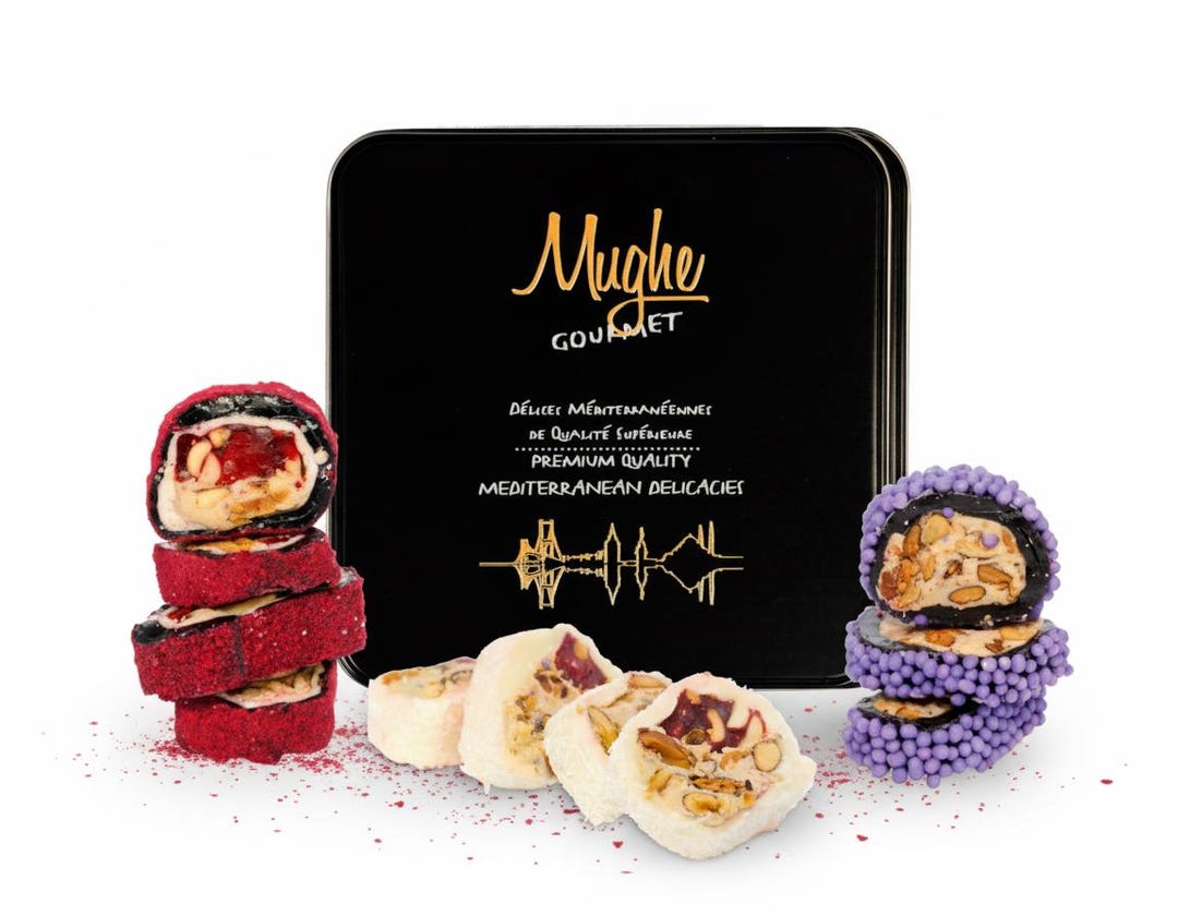 Gourmet Turkish Delight Gift Box: Creamy Lokum With Almond & Hazelnut ...