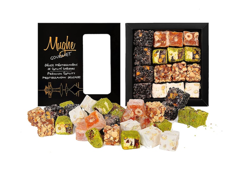 Luxury Turkish Delight Gift Box: Chocolate Pistachio Candy Assortment ...