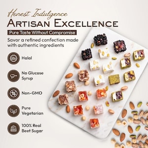 Luxury Turkish Delight Gift Box: Chocolate Pistachio Lokum Assortment ...