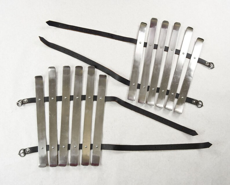 Splint Armor Splinted Greaves Splinted Bracers 16 Gauge - Etsy