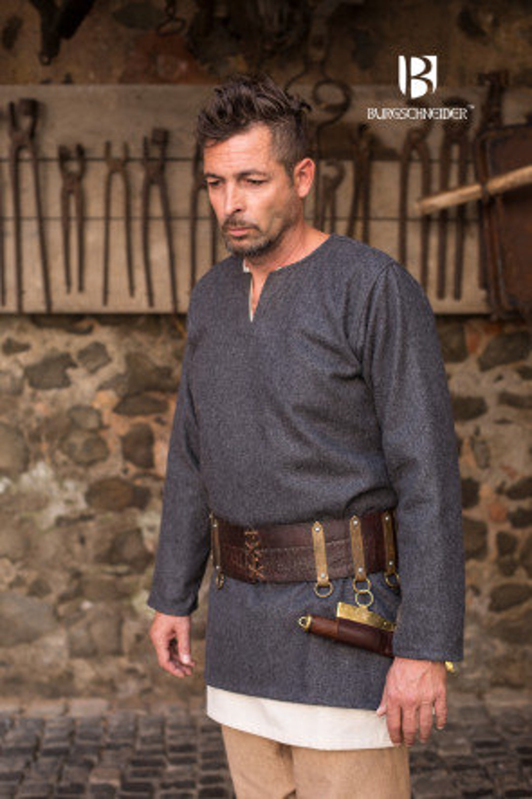 Wool Tunic, Viking Wool Tunic, Wool Tunic Lodin by Burgschneider - Etsy