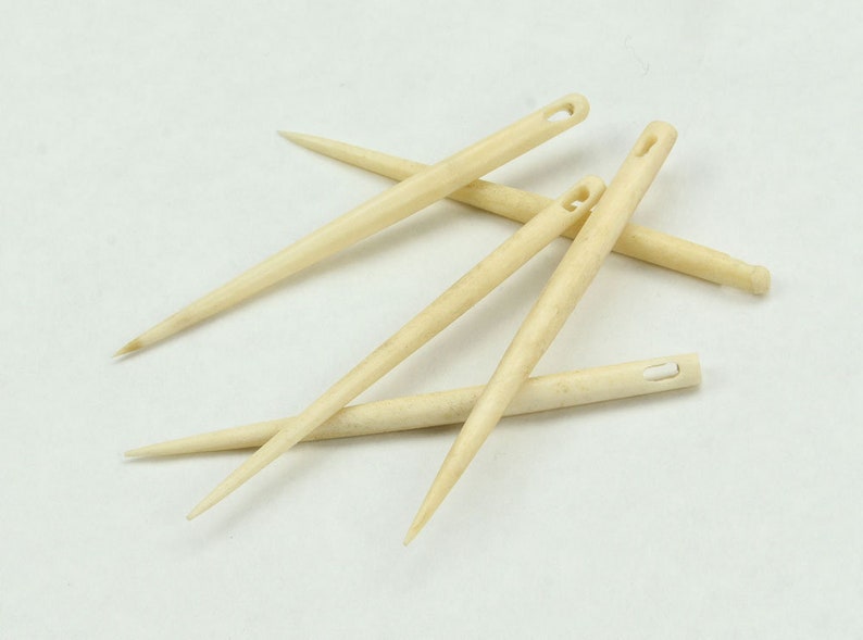 Re-enactment Sewing Medieval Scissors Shears Bone Needles - Etsy