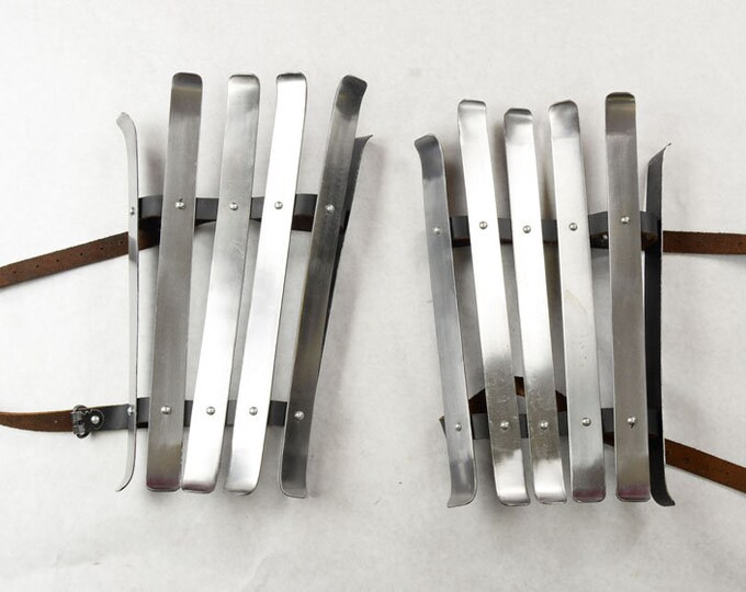 Steel Splint Greaves (varangian / Byzantine) - Etsy Australia