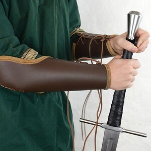 Leather Bazubands- Bracers With Elbow Protection - Etsy