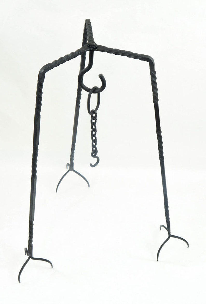 Iron Cooking Tripod With Chain | Etsy