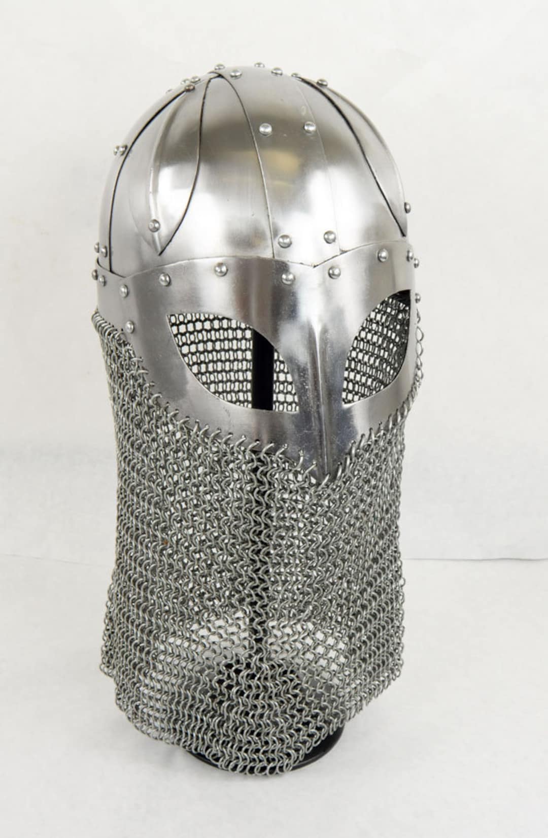 Norse Helm, Ocular Helm 16 Gauge With Chainmail Camail, Spangenhelm - Etsy