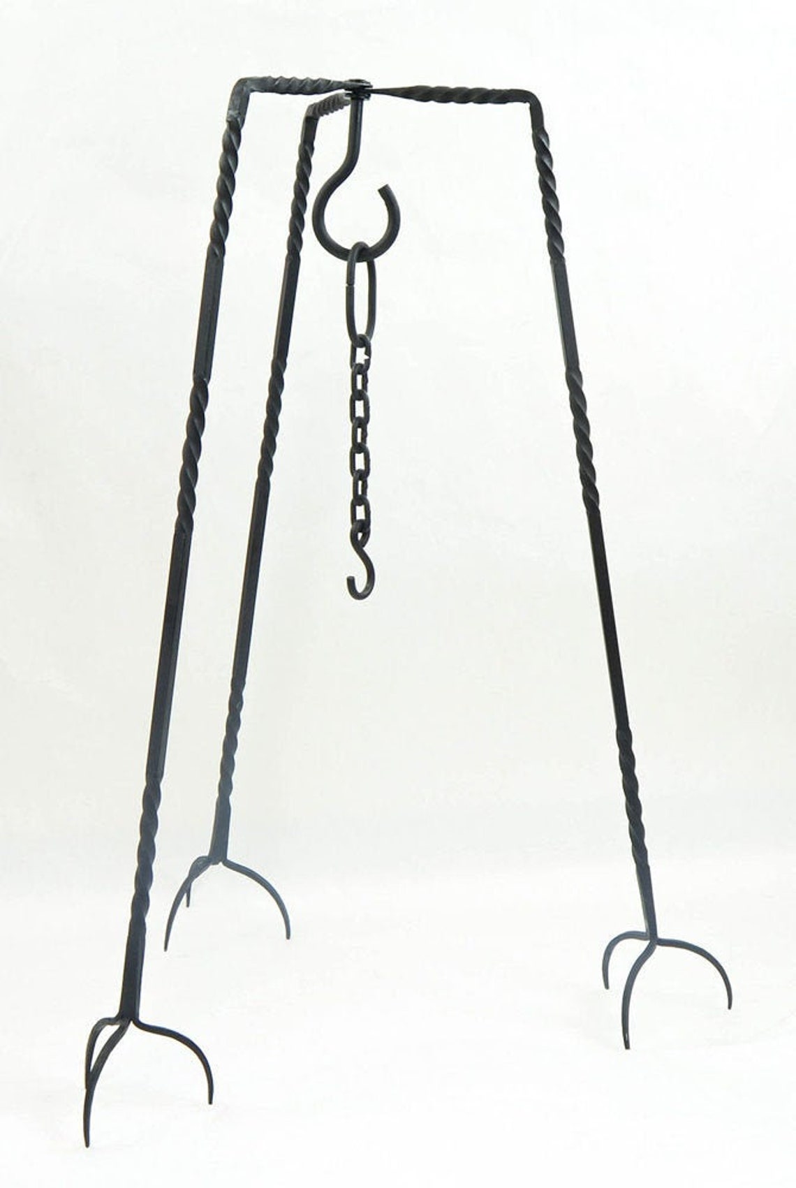 Iron Cooking Tripod With Chain - Etsy