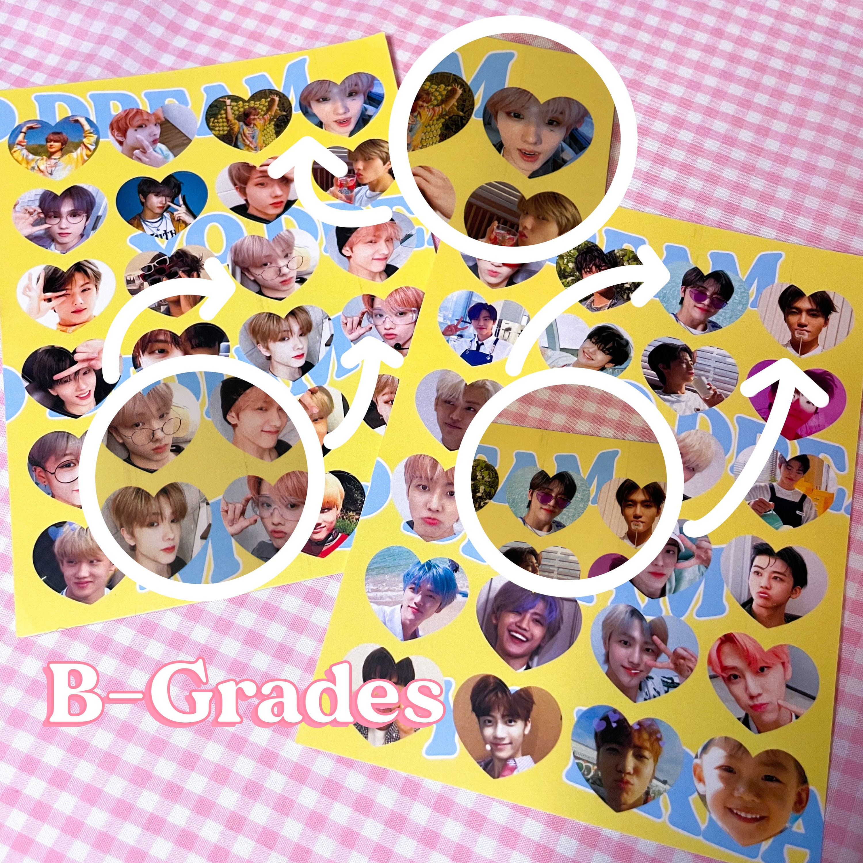NCT Dream Heart Stickers NCT Sticker Sheet Kpop Stickers | Etsy