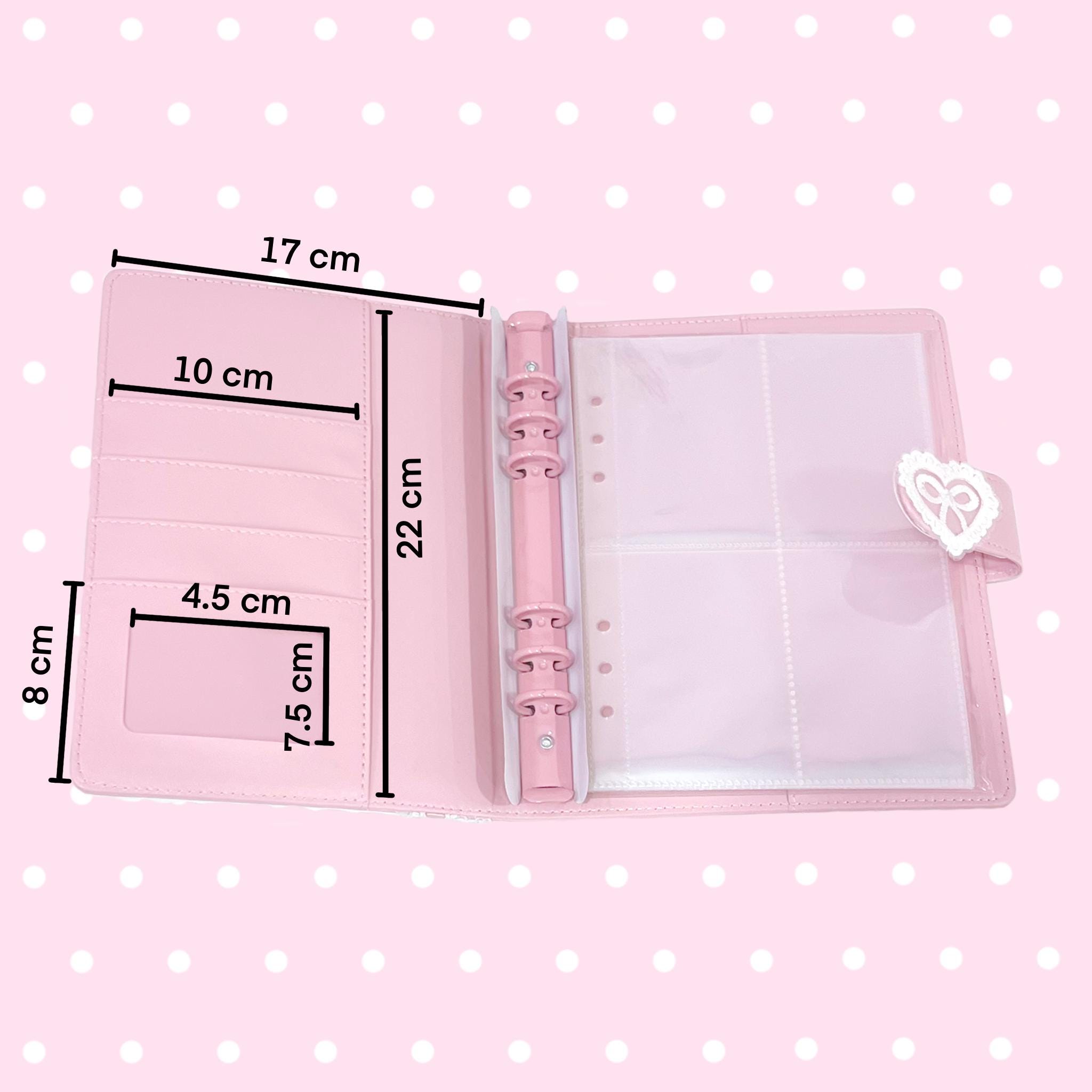 A5 Pink Lace Kpop Photocard Binder, 4 Pocket Page PC Binder, Kpop ...