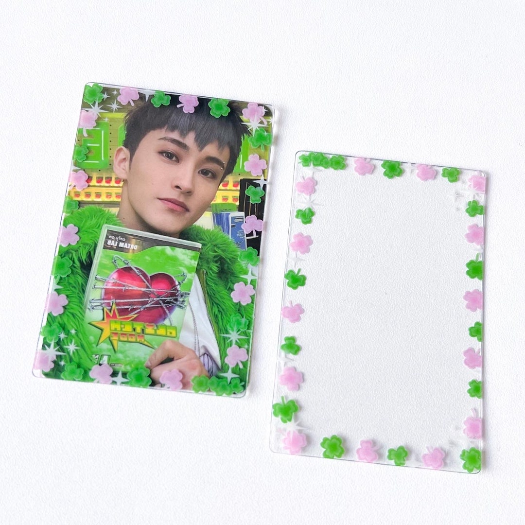 Kpop Photocard Frame Card, Lucky Clover Deco Frame, Kpop Photocard ...