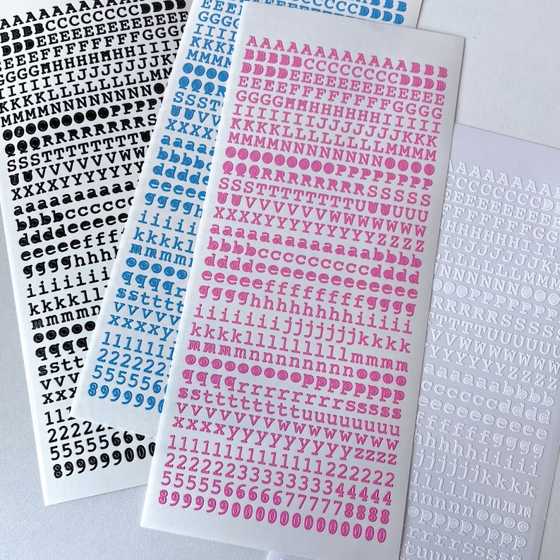 Alphabet Sticker typo Korean Kpop Deco Sticker - Etsy