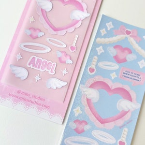 Kpop Deco Sticker, Cute Angel Sticker, Korean Stationery, Polco ...