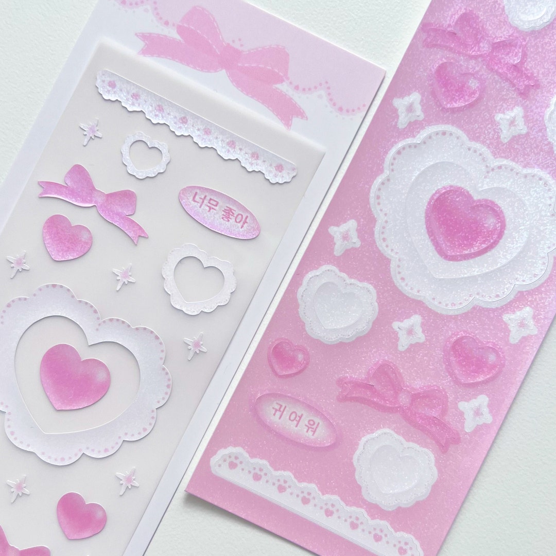 Kpop Deco Sticker, Sweetheart Sticker, Korean Stationery, Polco ...
