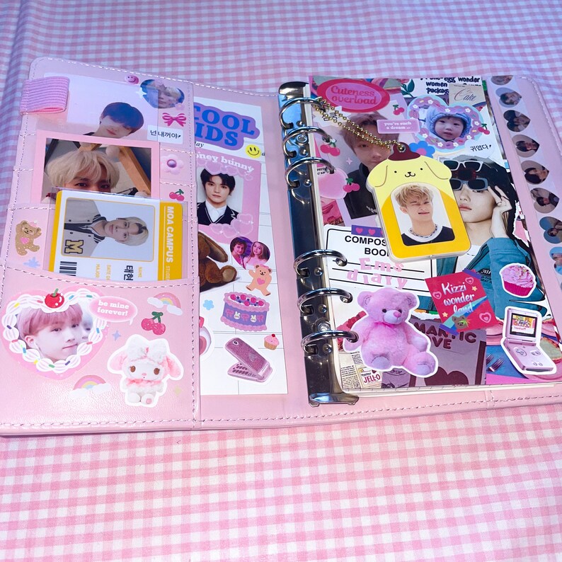 A6 PU Leather Diary A6 Planner Journal Kpop Journal Korean | Etsy