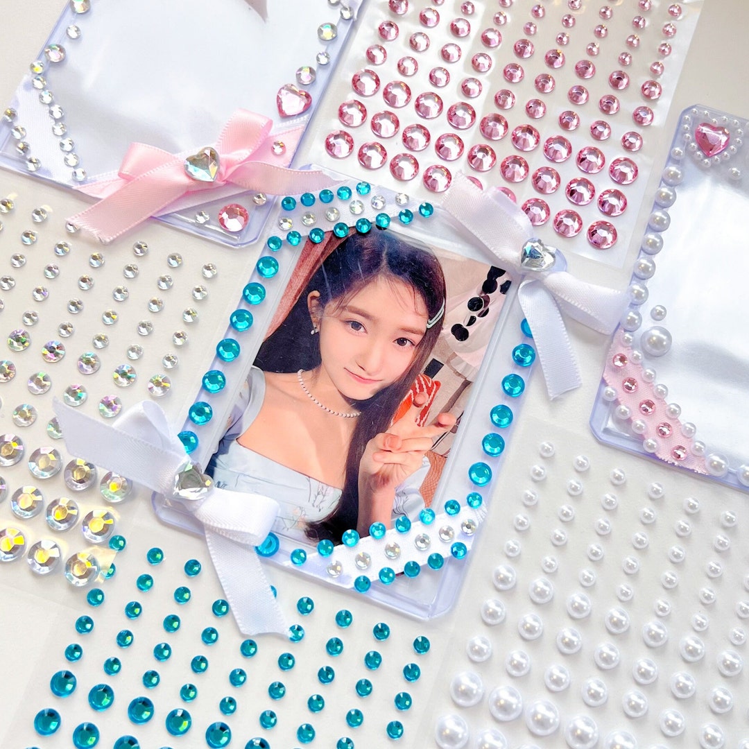 Round Rhinestone Jewel Sticker, Kpop Deco Sticker, Korean Stationery ...
