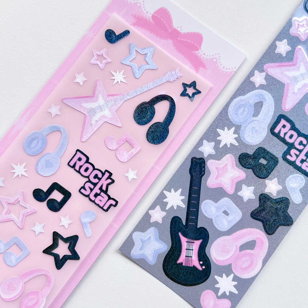 Kpop Deco Sticker, Rockstar Sticker, Korean Stationery, Polco Toploader ...