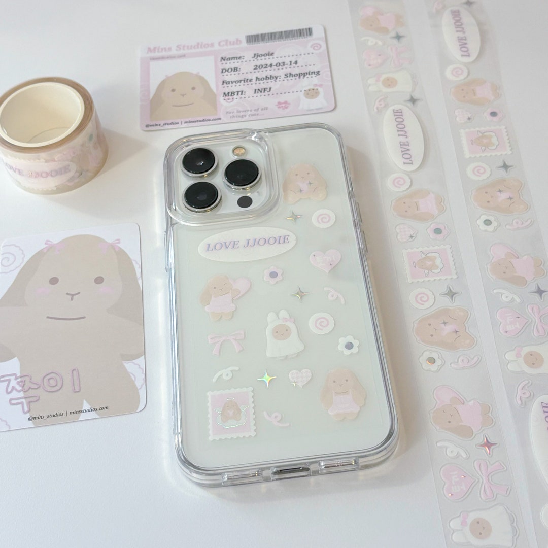 Deco Sticker Roll, Bunny Sticker Roll, Korean Stationery, Polco ...