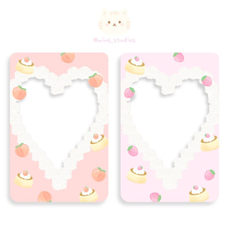 Kpop Photocard Frame Card Fruit Deco Frame Kpop Photocard - Etsy