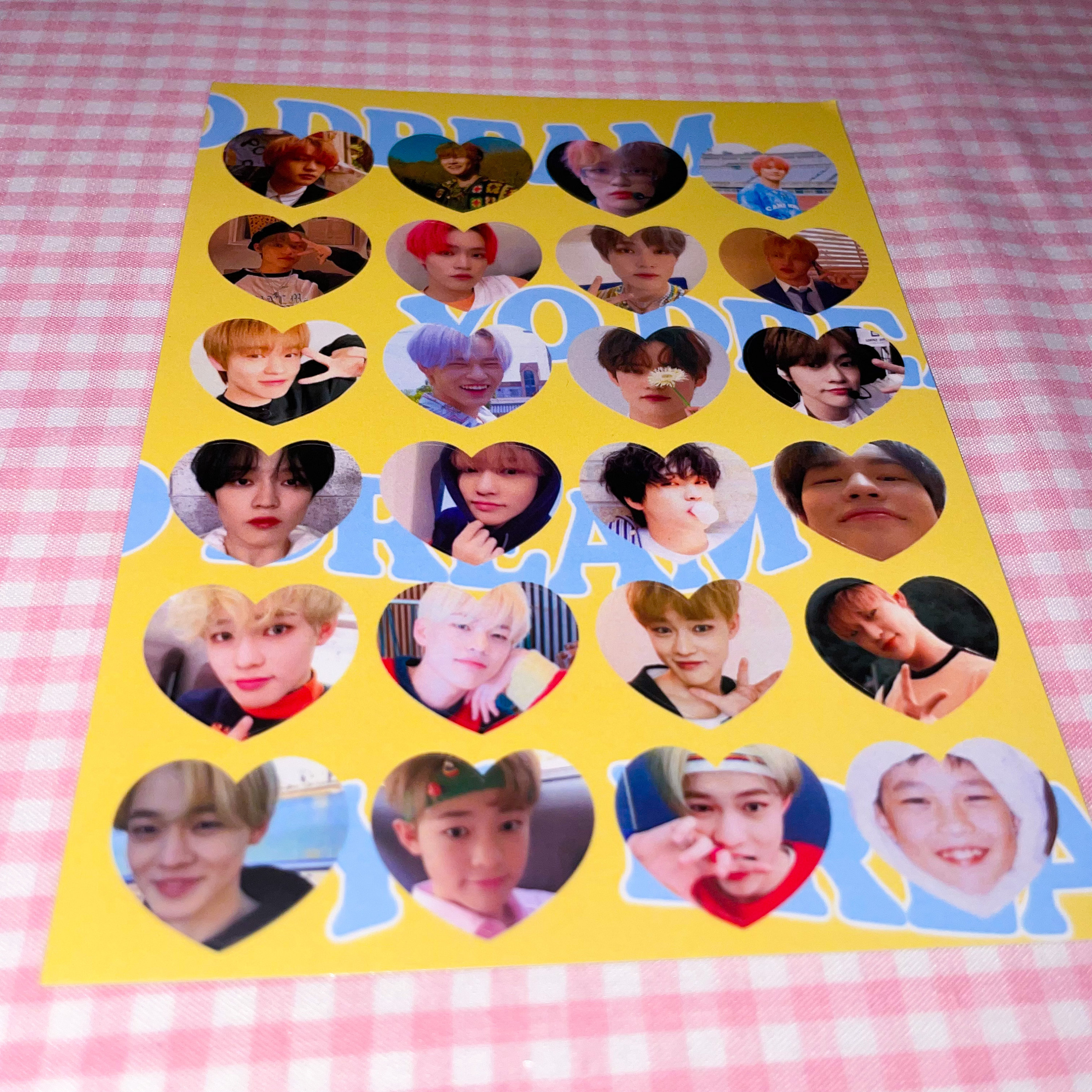NCT Dream Heart Stickers NCT Sticker Sheet Kpop Stickers | Etsy