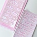 Kpop Deco Sticker Pink Korean Text Sticker Korean - Etsy
